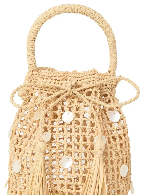 Alanui Precious Moments Satchel Bag - Natural