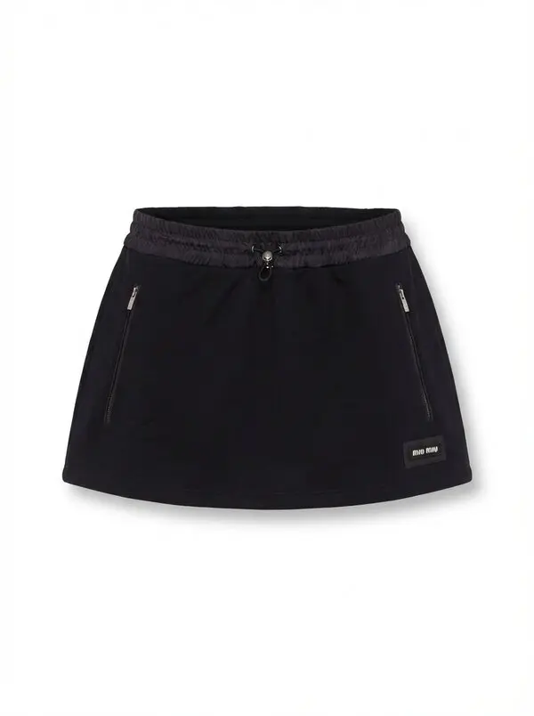 Miu Miu Drawstring Mini Skirt