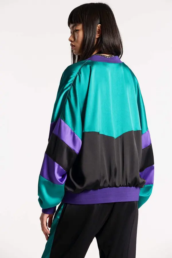Dsquared2 Color-block Zipped Bomber Jacket - Black
