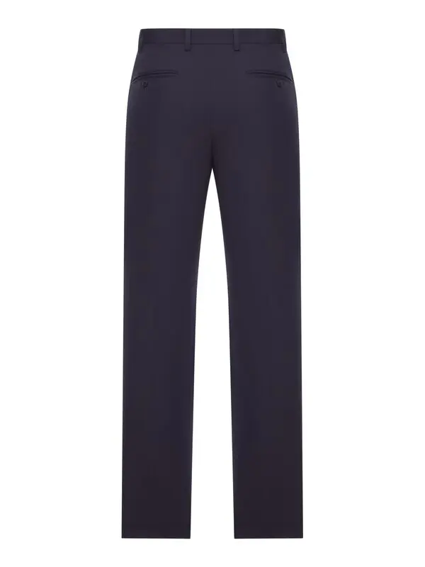 Prada Pleated Tailored Trousers - Blue