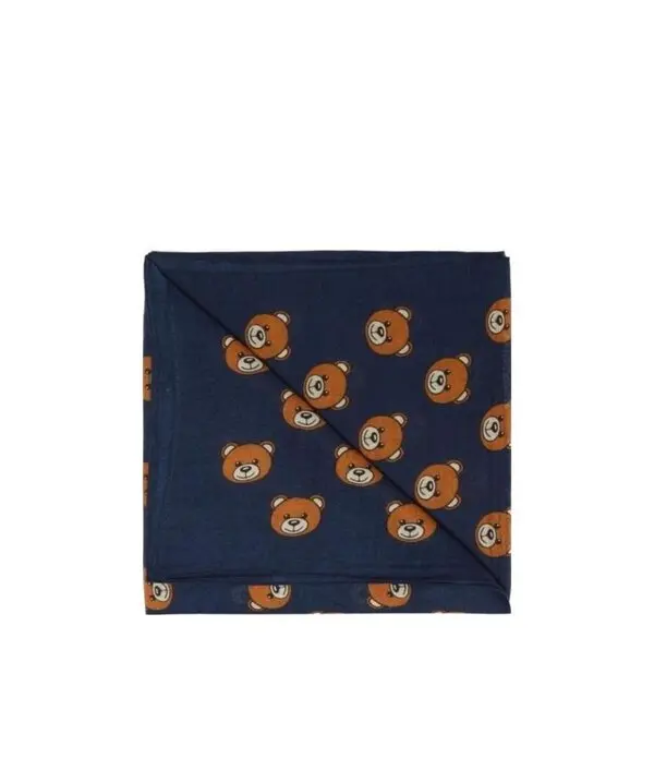 Moschino Logo Details Scarf - Black