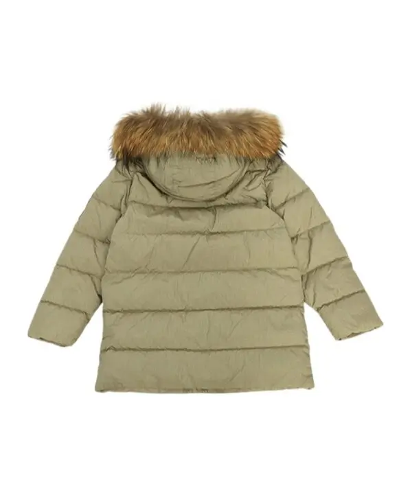 C.P. COMPANY Hooded Down Jacket With Fur Trim
