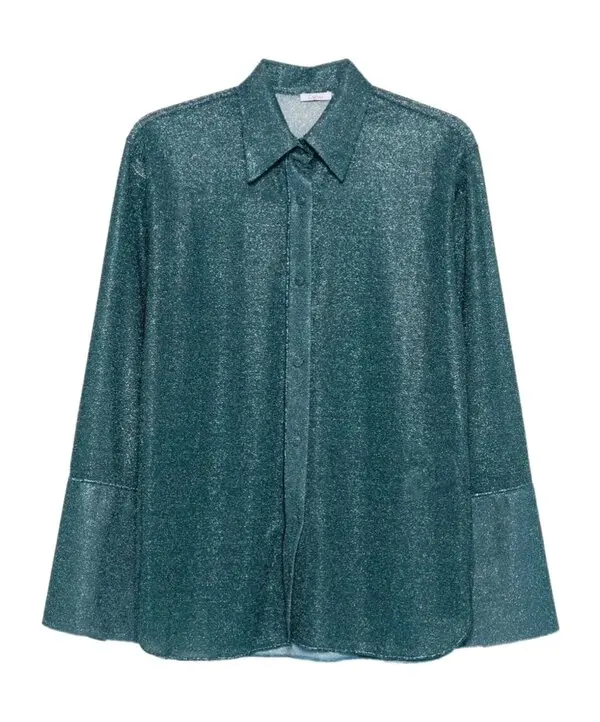 Oseree Lumiere Glitter Button-up Shirt