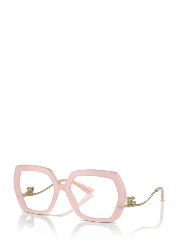 Dolce & Gabbana Irregular Frame Eyeglasses - Pink
