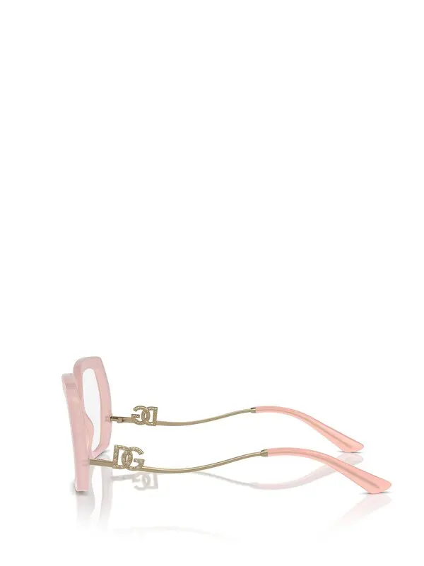 Dolce & Gabbana Irregular Frame Eyeglasses - Pink