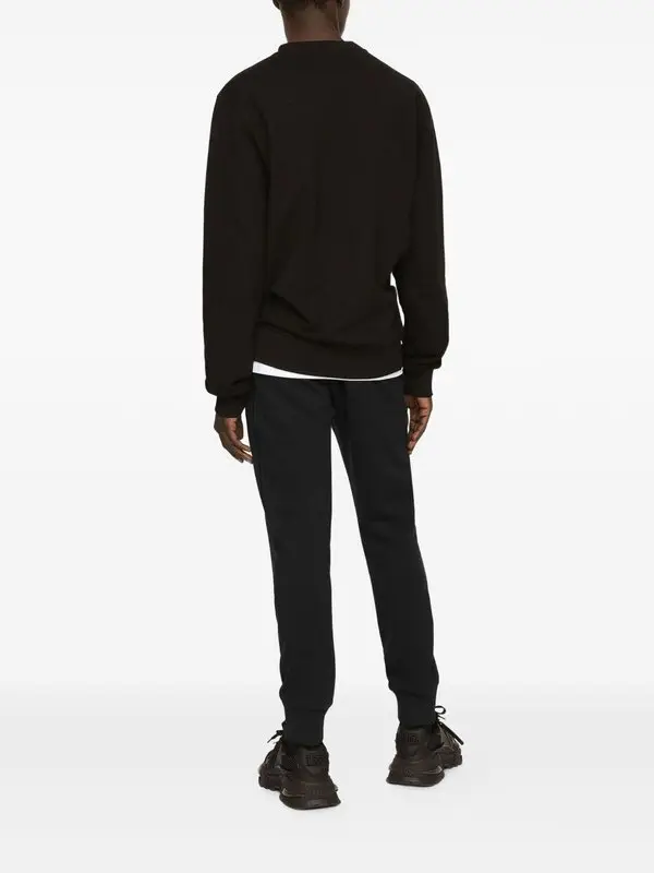 Dolce & Gabbana Logo Embroidered Long Sleeve Hoodie