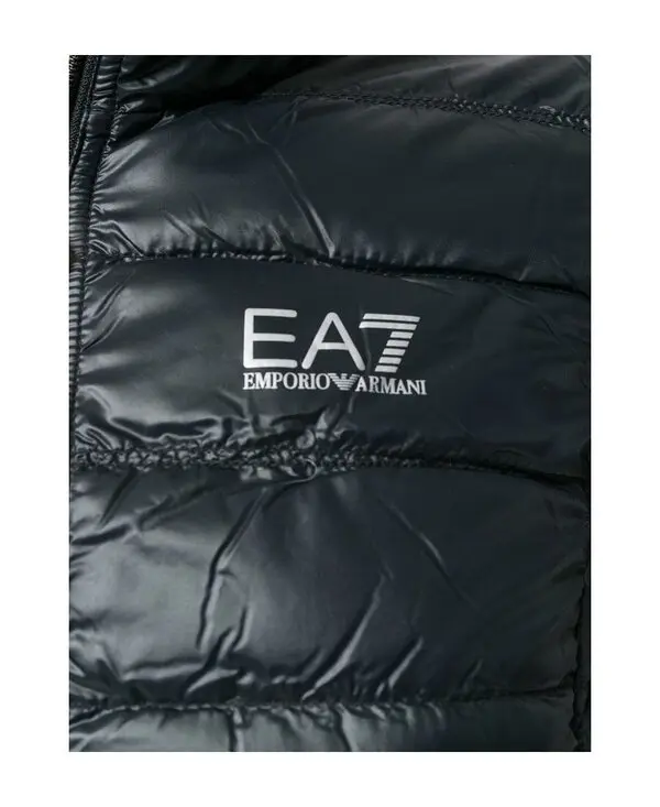 EA7 Padded Zip-up Jacket With Logo