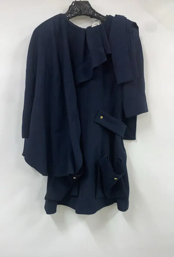 Celine Viscose Cady Cape Dress