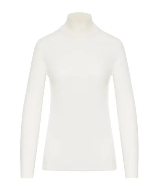 Max Mara Meana Turtleneck Knitted Jumper - White