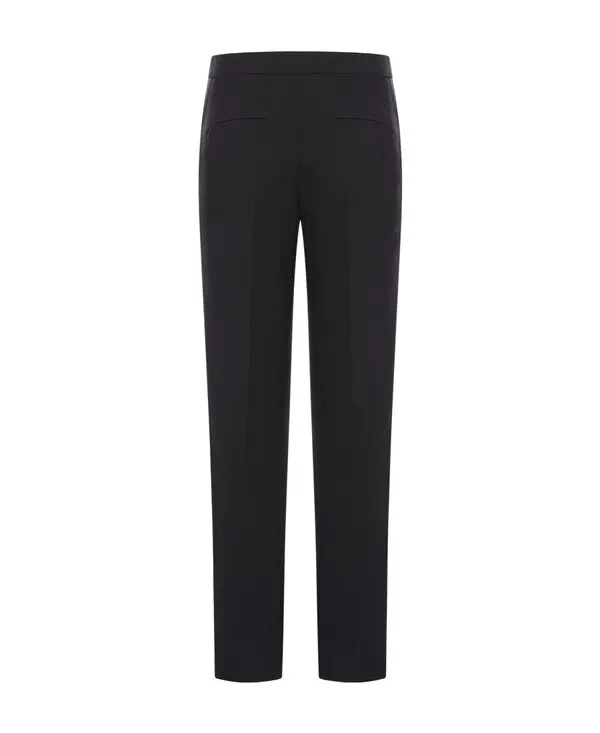 Max Mara Mid-rise Wool Suit Trousers - Black