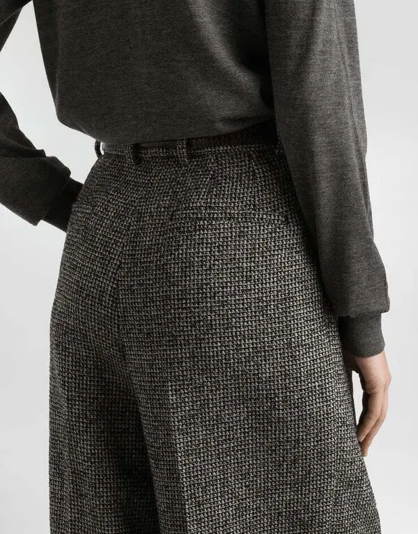 Dolce & Gabbana Pleated Wide-leg Trousers - Black