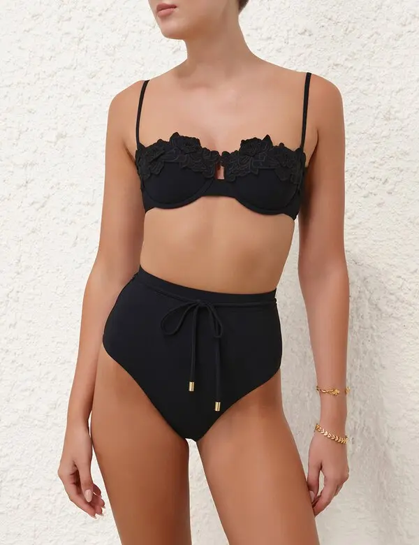 Zimmermann Halliday Embroidered Bra