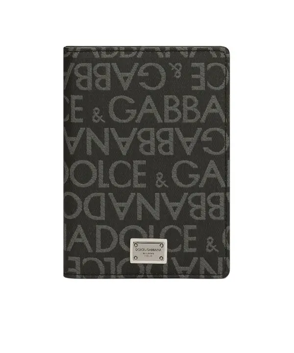 Dolce & Gabbana Dolce Gabbana Logo Plaque Card Holder - Black