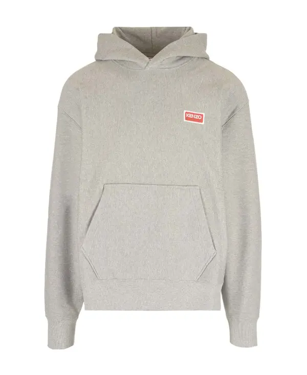 Kenzo Logo Printed Long-sleeved Hoodie