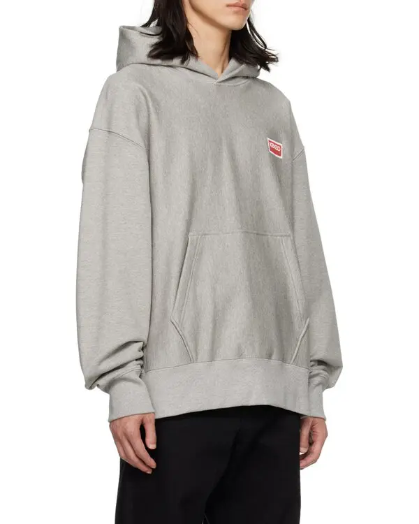 Kenzo Logo Printed Long-sleeved Hoodie
