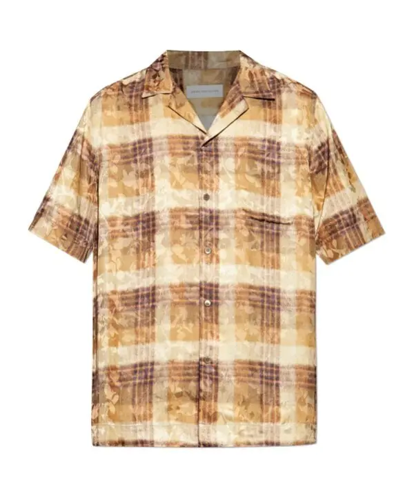 Dries Van Noten Short Sleeve Shirt - Beige