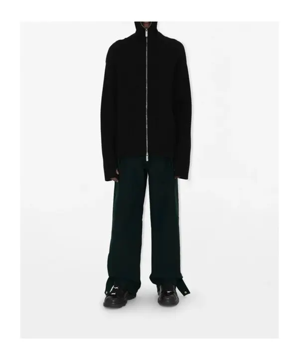 Burberry Ribbed-knit Zip-up Cardigan