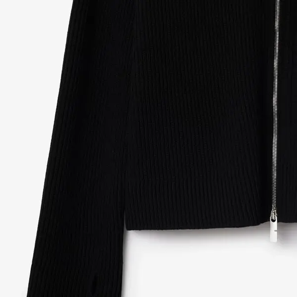 Burberry Ribbed-knit Zip-up Cardigan