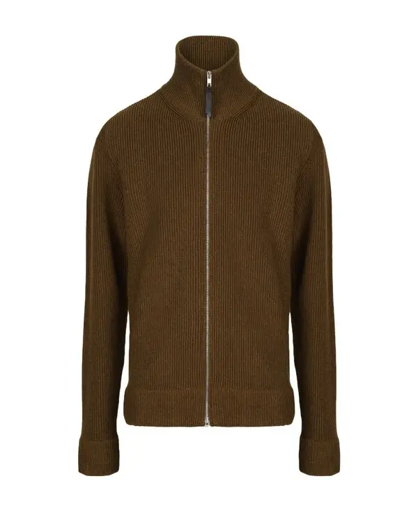 MAISON MARGIELA Long-sleeved Zip-up Cardigan