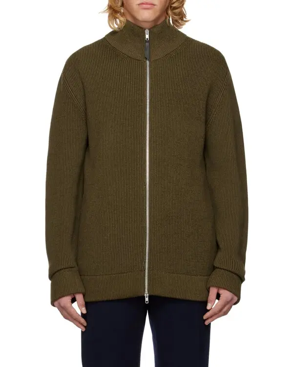 MAISON MARGIELA Long-sleeved Zip-up Cardigan