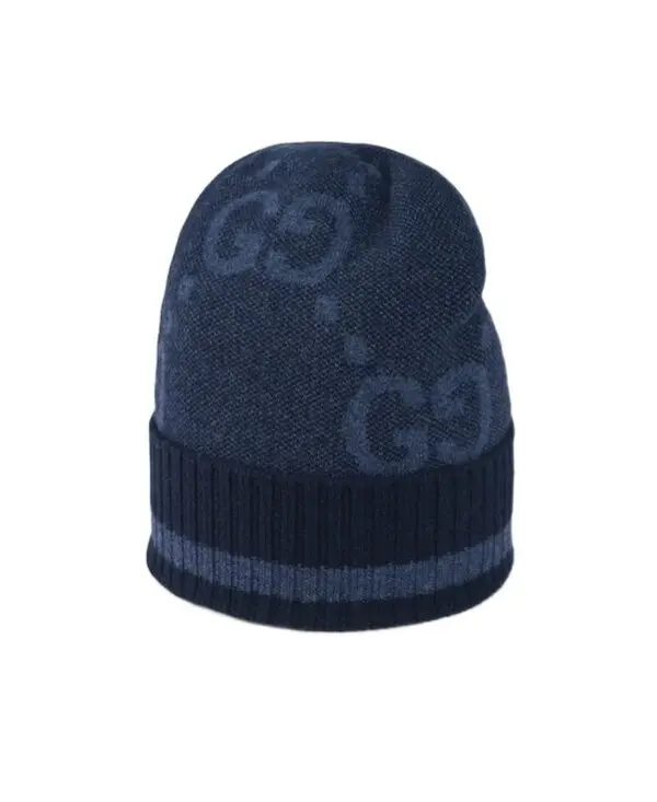Gucci Monogram Beanie - Blue
