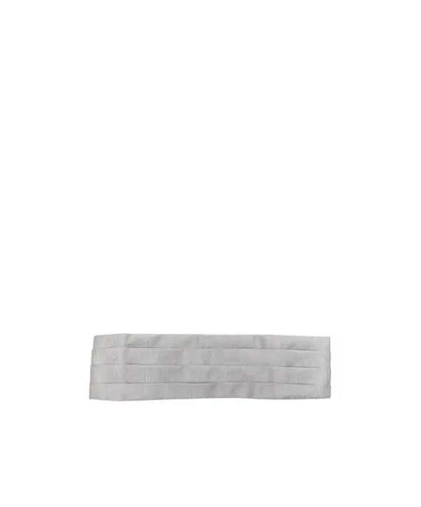 IL GUFO Pleated Cummerbund - Medium Grey