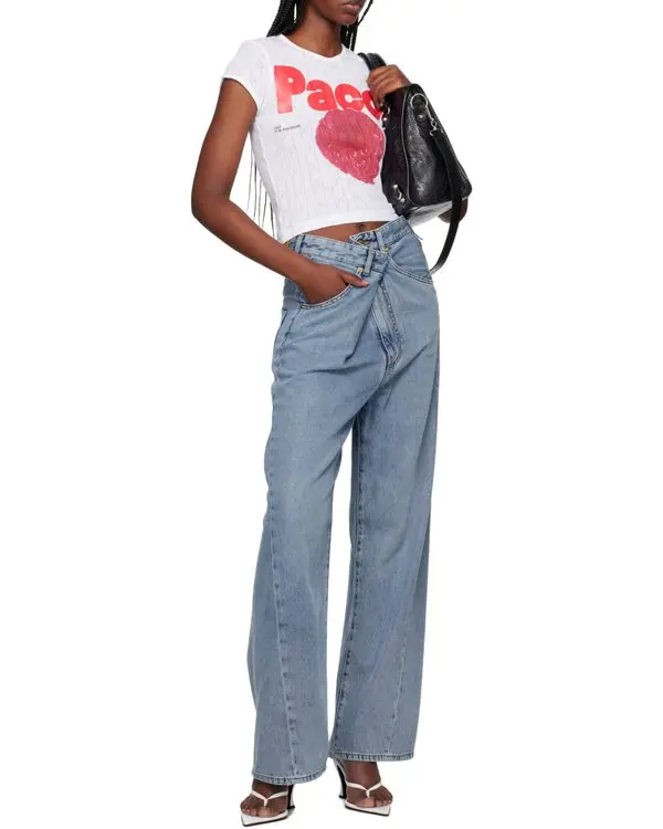 DARKPARK Ines Fold Over Denim Jeans