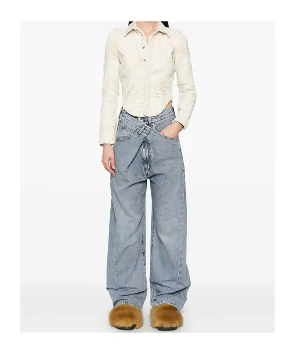 DARKPARK Ines Fold Over Denim Jeans