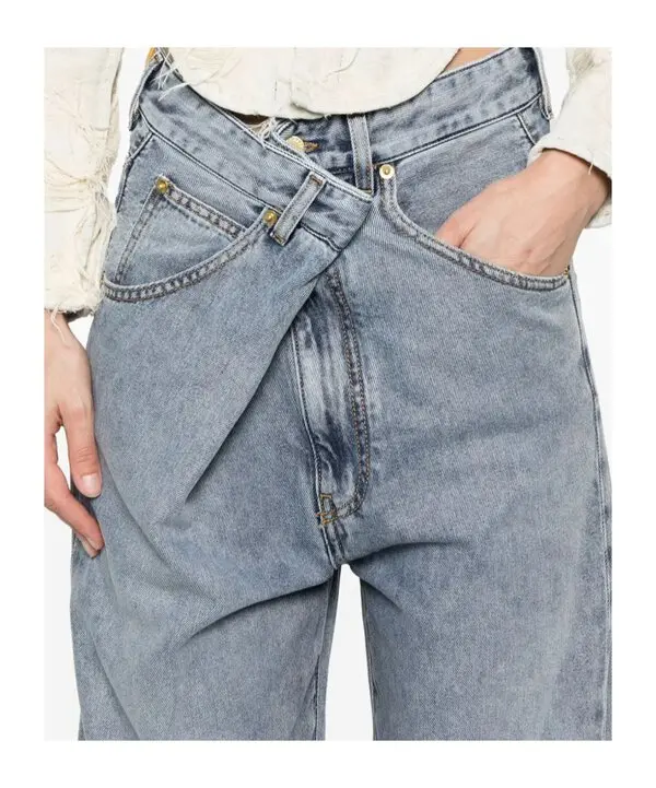 DARKPARK Ines Fold Over Denim Jeans
