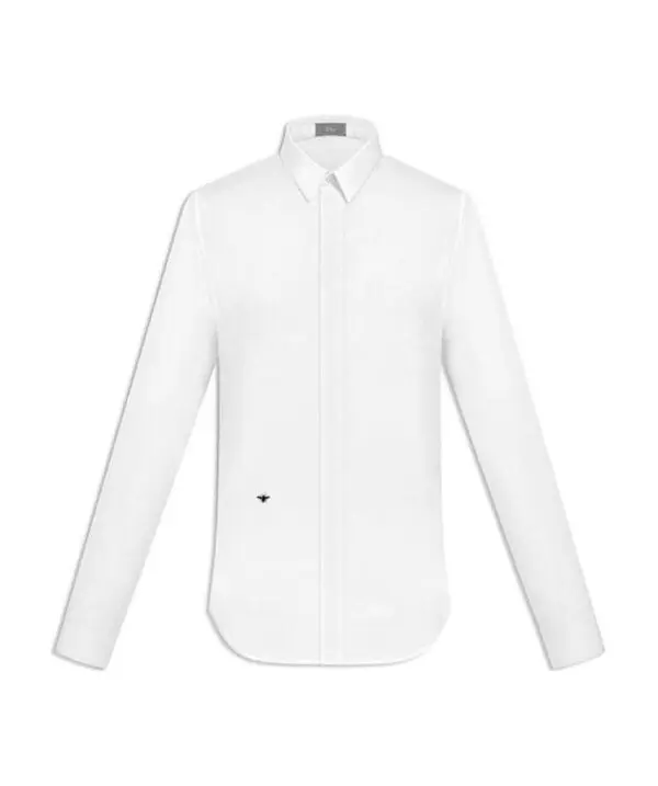 Dior Bee Embroidered Long-sleeved Shirt - White