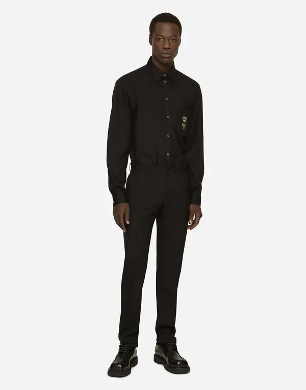 Dolce & Gabbana Dolce Gabbana Embroidered Martini-fit Shirt