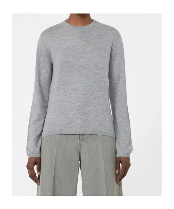 Max Mara Long-sleeved Knitwear - Light Gray