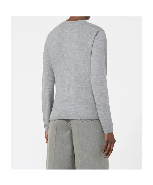 Max Mara Long-sleeved Knitwear - Light Gray