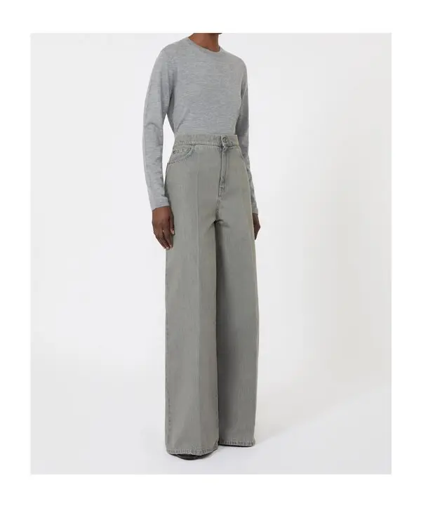 Max Mara Long-sleeved Knitwear - Light Gray