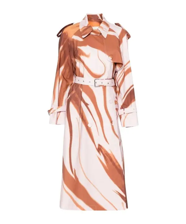 Dries Van Noten Long Sleeve Coat - Chestnut Brown