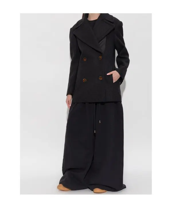 LANVIN Double-breasted Tailored Coat