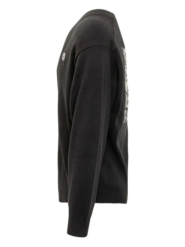 Kenzo Happy Tiger Embroidered V-neck Cardigan