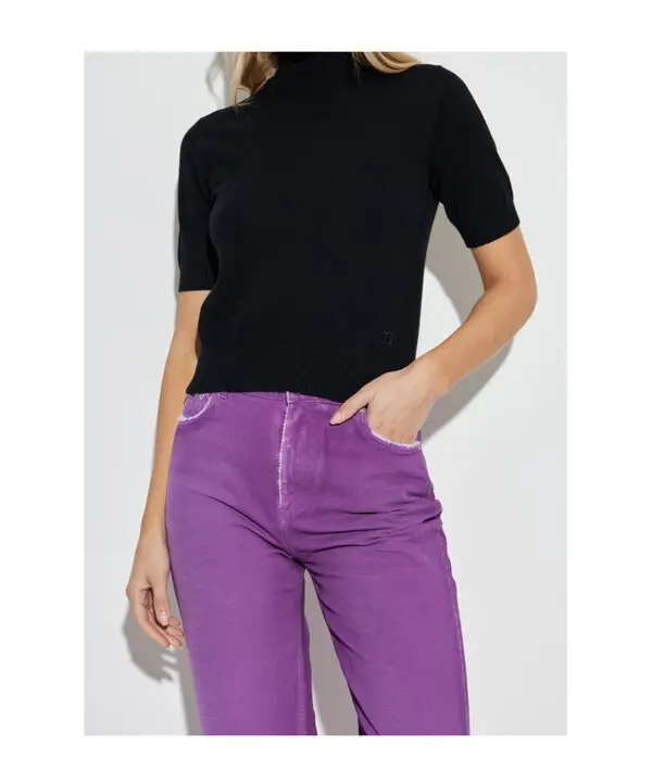 Dolce & Gabbana Short Sleeve Turtleneck Sweater