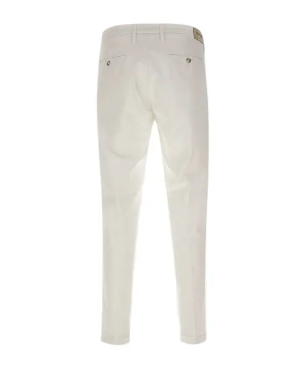 RE-HASH Slim-fit Chinos With Button Closure - White