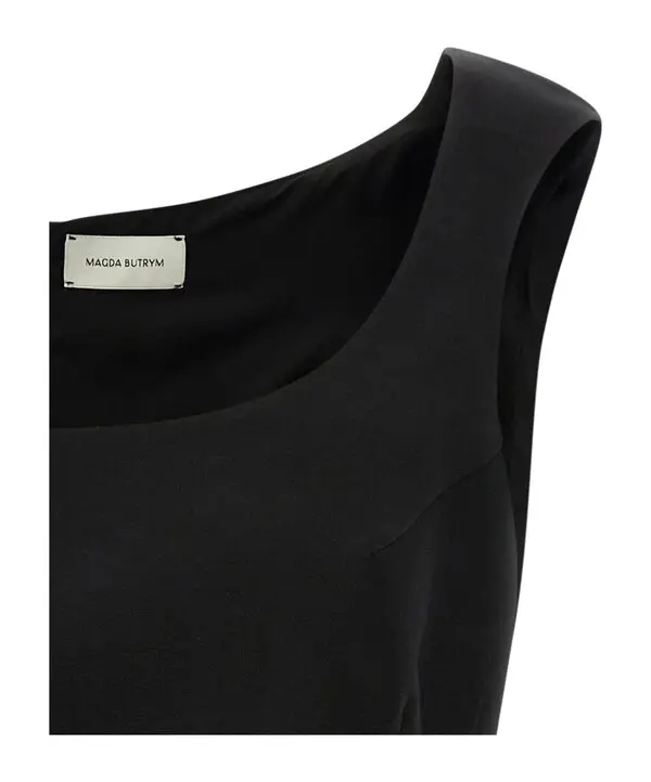 Magda Butrym Sleeveless Top With Floral Appliqu