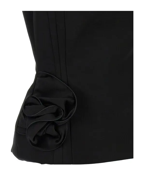 Magda Butrym Sleeveless Top With Floral Appliqu