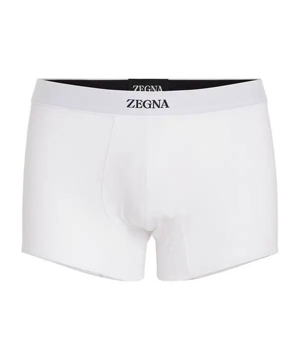Zegna Elastic Waistband Underwear - White