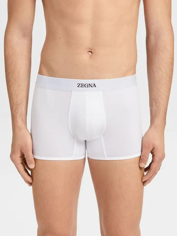 Zegna Elastic Waistband Underwear - White