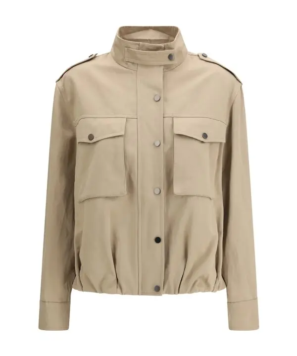 Brunello Cucinelli Pocket Button Jacket - Nude