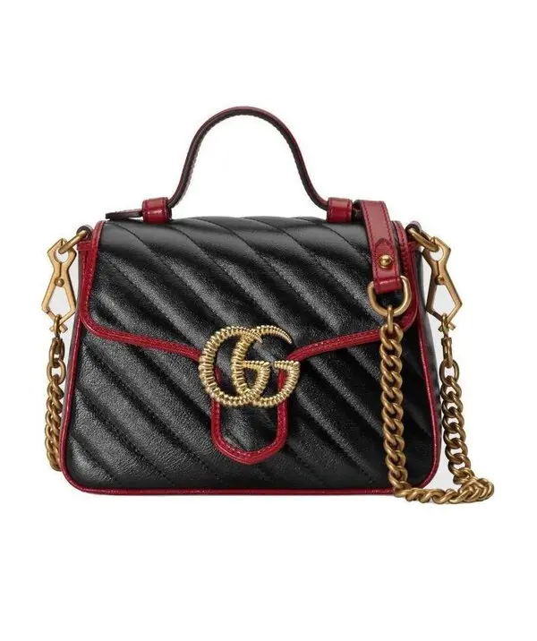 Gucci Gg Marmont Shoulder Bag - Black
