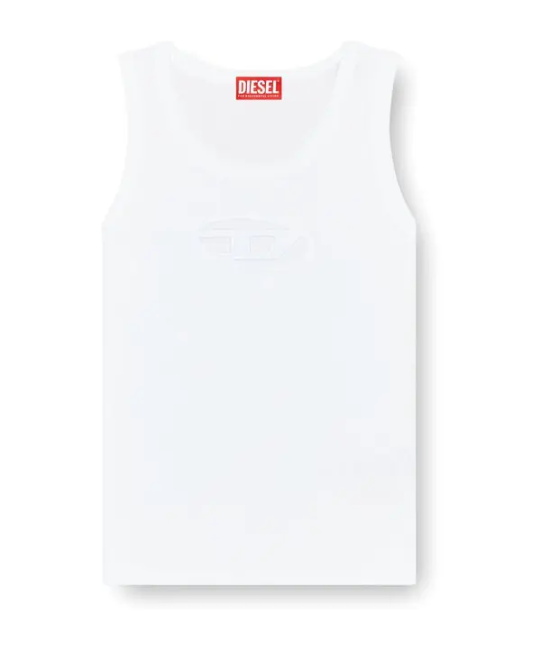 DIESEL® T-lynys-od Crewneck Tank Top - White