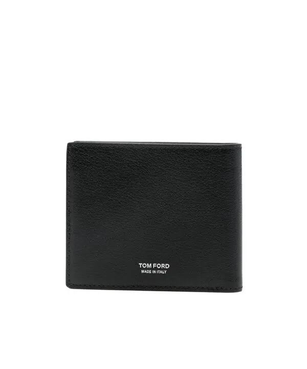 TOM FORD Logo Printed Bi-fold Wallet - Black