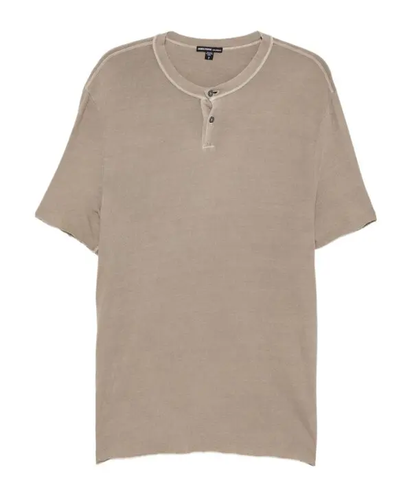 JAMES PERSE Crew Neck Short-sleeved T-shirt - Nude