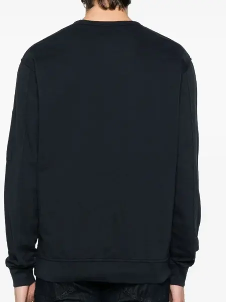 C.P. COMPANY Lens Sleeve Crewneck Sweatshirt - Black