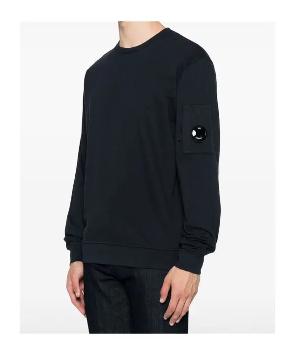 C.P. COMPANY Lens Sleeve Crewneck Sweatshirt - Black